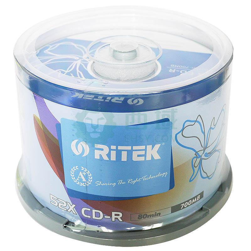 铼德/Ritek 音乐CD刻录盘，CD-R 700MB 50片桶装 售卖规格：1筒【多少钱 规格参数 图片 采购】-西域
