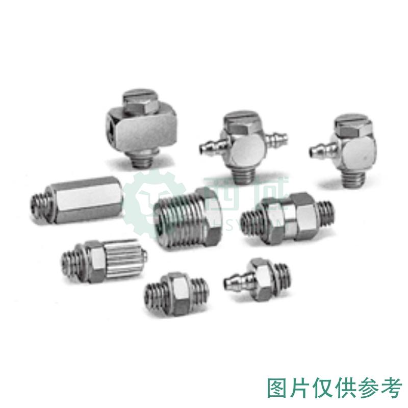 SMC 微型接头/不锈钢SUS316，MS-5AU-6 MS-5AU,软管用倒钩接头 售卖规格：1个【多少钱 规格参数 图片 采购】-西域