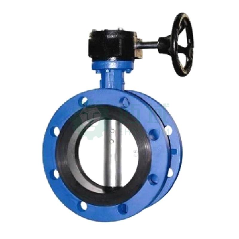 上海广阀 涡轮法兰蝶阀，（304阀板）D341X-16，DN300【多少钱 规格参数 图片 采购】-西域