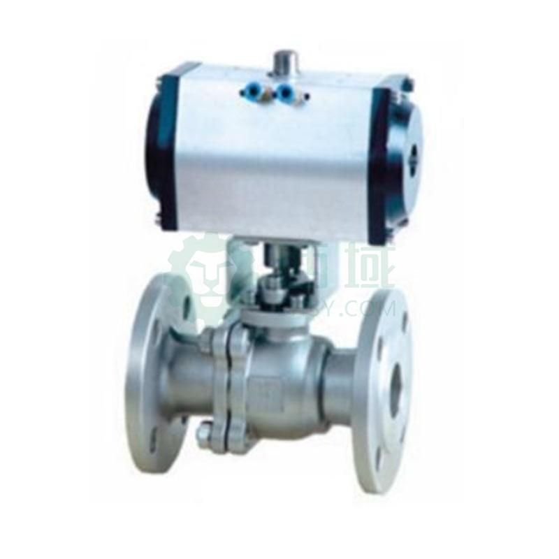 远大阀门 气动法兰球阀，Q641F-25P DN65 双作用执行器，不含三联件 售卖规格：1个【多少钱 规格参数 图片 采购】-西域