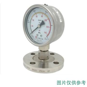 上仪 隔膜压力表，Y-100BF/MF/Ta/0-1.6MPa/DN25 满包膜片 配四氟垫片【多少钱 规格参数 图片 采购】-西域