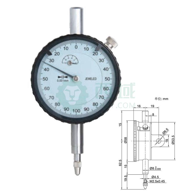 INVOUS 机械千分表，IS788-88498 测量范围：0-1mm 分度值：0.001mm【多少钱 规格参数 图片 采购】-西域