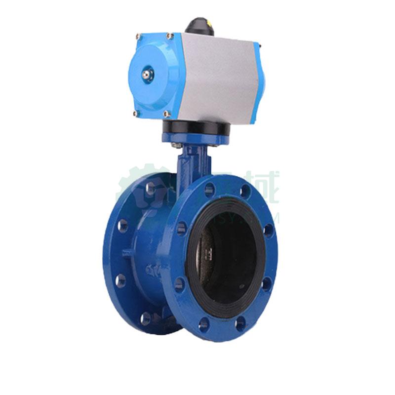 加能 QT450法兰连接中线气动蝶阀，D641X-10Q-DN400，双作用，开关型，不含三联件，80℃【多少钱 规格参数 图片 采购】-西域