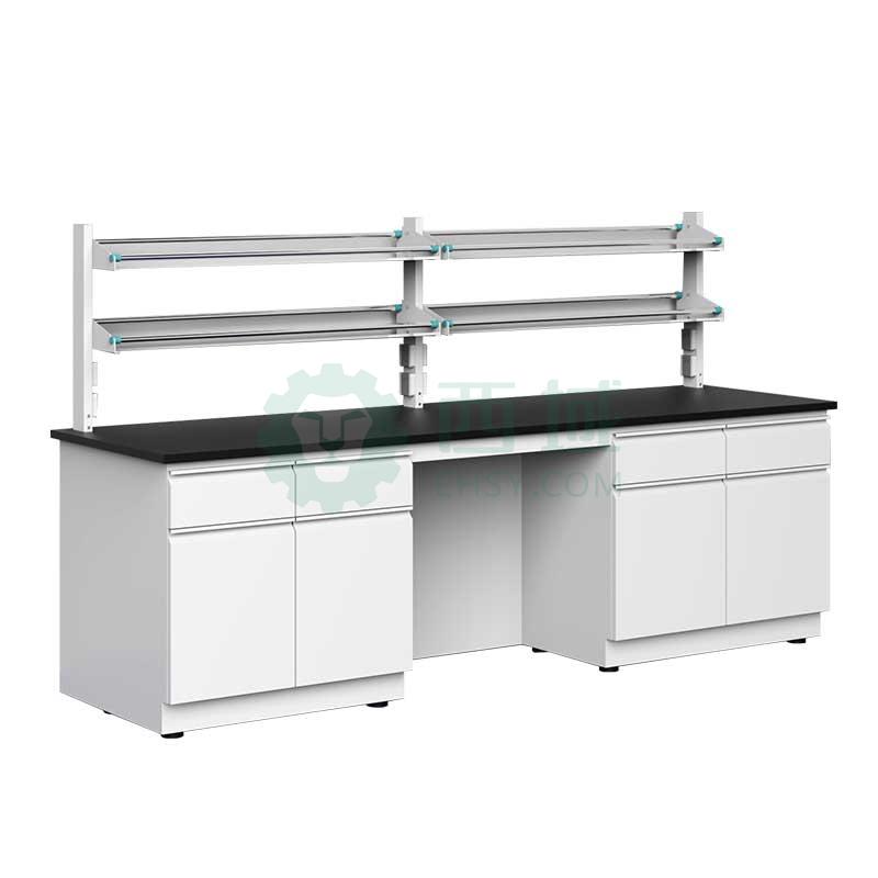 盛悦欣美 实验台，全钢实验边台,L2500×宽750×高850mm 带试剂架,含安装，可定制 售卖规格：1套【多少钱 规格参数 图片 采购】-西域