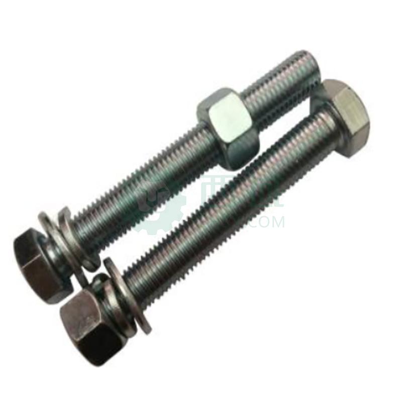 典点扣/DDK GB5781全牙镀锌4.8级外六角螺栓带加厚螺母平垫弹垫，M16-2.0*80 售卖规格：1套【多少钱 规格参数 图片 采购】-西域