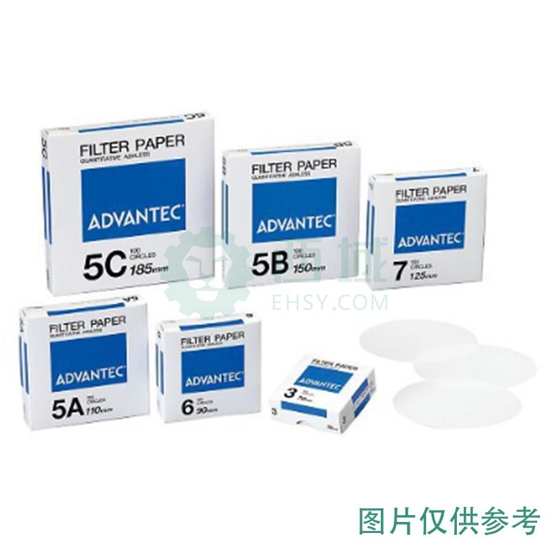 ADVANTEC 定量滤纸 No.5A,150mm,01511150,4-898-13,1盒(100张)【多少钱 规格参数 图片 采购】-西域