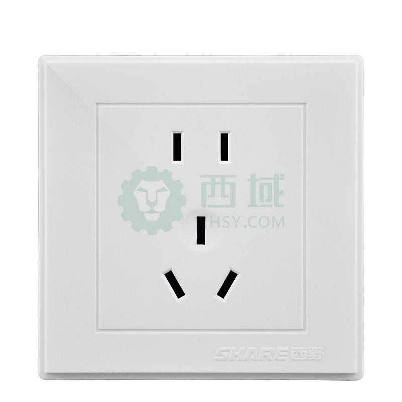 西野 明装F4系列五孔插座，GB2099.1-2008 10A 250V 售卖规格：1只【多少钱 规格参数 图片 采购】-西域