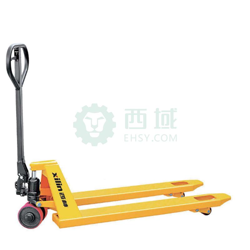 西林 手动托盘搬运车，DB2T-680 额定载荷2000kg，货叉685*1220mm，聚氨酯双轮,黄色车身 售卖规格：1台【多少钱 规格参数 ...