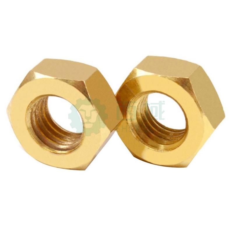 冰禹ICEY 62黄铜外六角螺帽，铜螺母，DIN934，M10，BJjj-31，10个/包【多少钱 规格参数 图片 采购】-西域