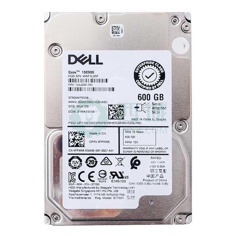 戴尔(DELL) 服务器主机硬盘，600G 10K SAS企业级 2.5英寸【多少钱 规格参数 图片 采购】-西域