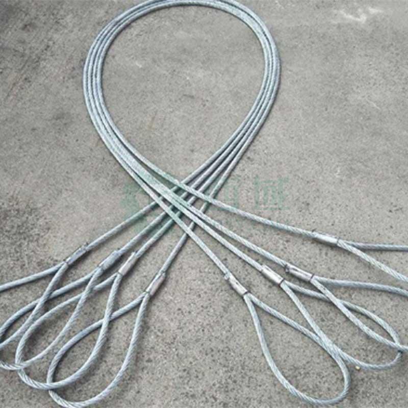 沪工 两端双扣压制钢丝绳索具，φ16mm，8股头8米/根，压制4个扣【多少钱 规格参数 图片 采购】-西域