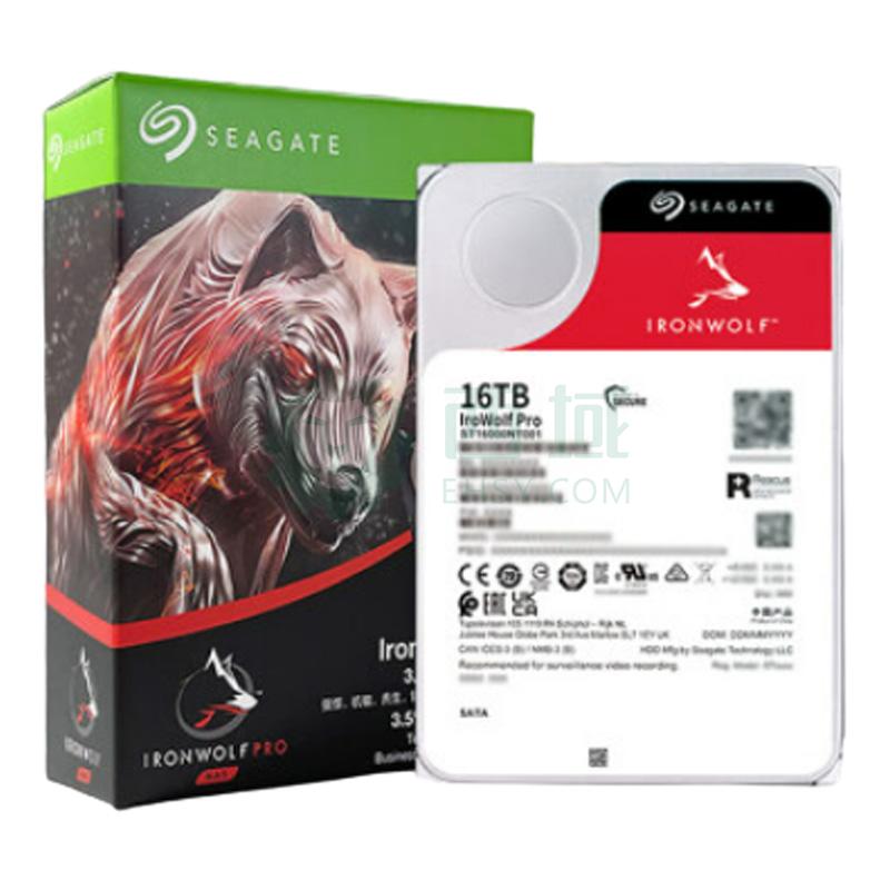希捷/Seagate 机械硬盘，ST16000NT001 16TB NAS硬盘 256MB 7200转 PMR CMR垂直技术 网络存储 ...
