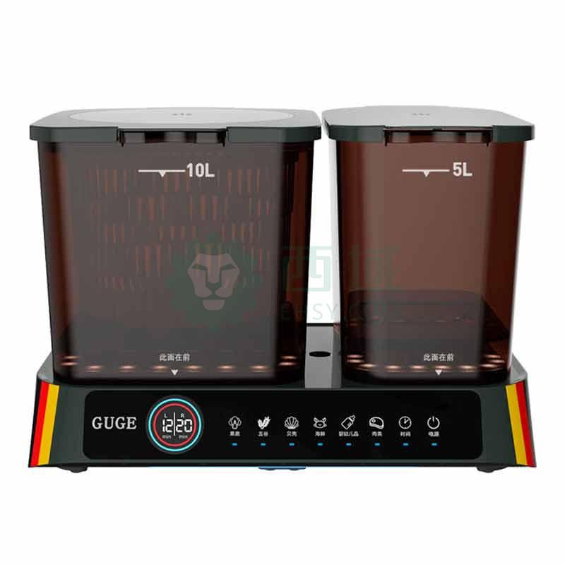 谷格 果蔬清洗机，果蔬清洗机多功能智能全自动消毒净化器双桶双区独控旋转G088【多少钱 规格参数 图片 采购】-西域