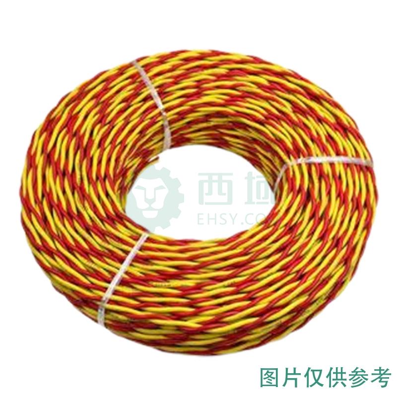 起帆 铜芯聚氯乙烯绝缘绞型连接用耐火软电线，NH-RVS-300/300V-2*0.5 红黄色 不包含卸货 售卖规格：100米/卷【多少钱 规格参数 图片 采购】-西域