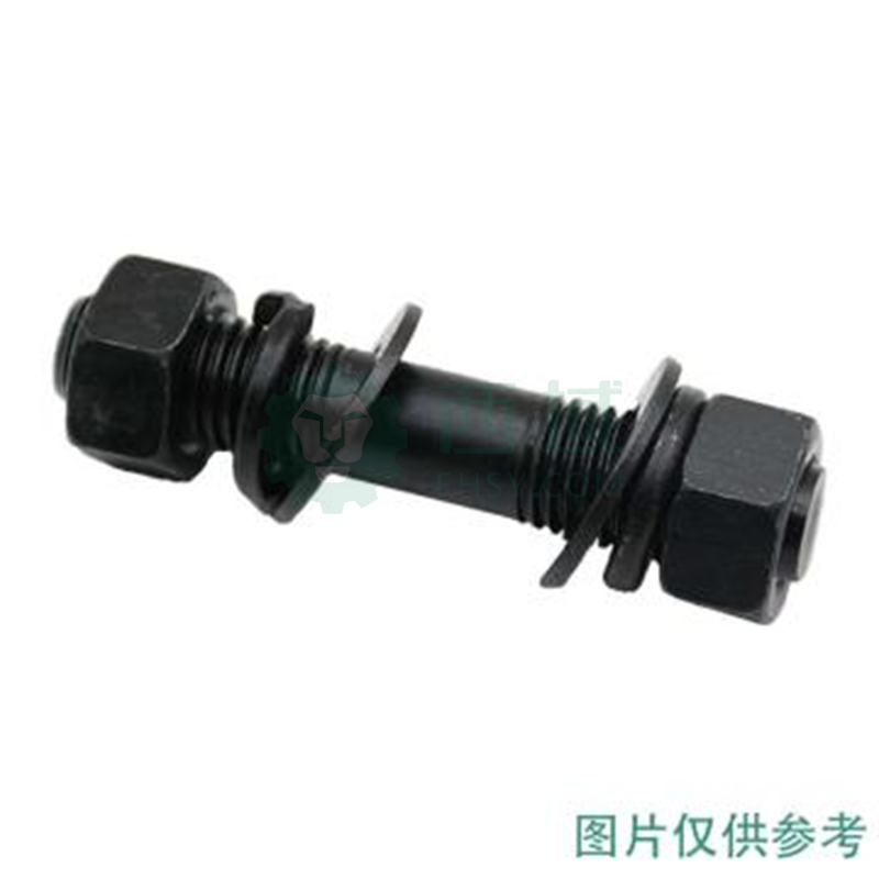 典点扣 双头螺栓，M45*200 GB901 8.8级发黑 配2螺母2平垫【多少钱 规格参数 图片 采购】-西域