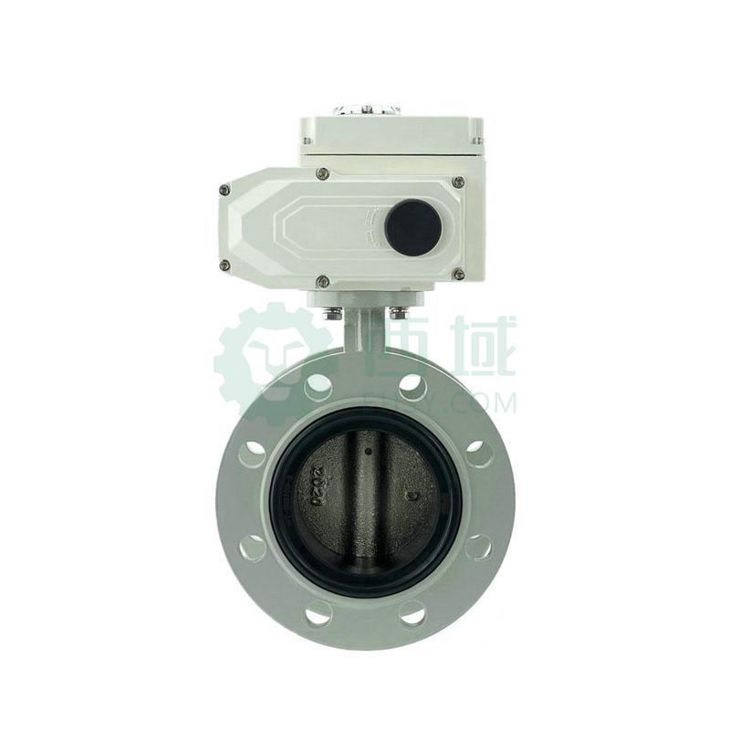 百普 电动碳钢软密封法兰蝶阀（配套220V精小型型执行器），D941X-16C,DN80 220V 售卖规格：1台【多少钱 规格参数 图片 采购】-西域