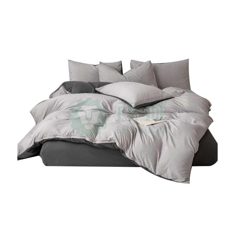 无印良品 四件套，MUJI-TJ23-69 亲肤水洗棉-青春日记 1.5/1.8米床适用 售卖规格：1套【多少钱 规格参数 图片 采购】-西域