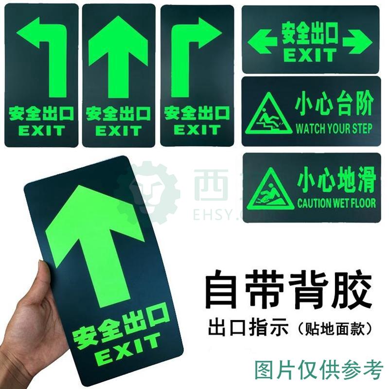 苏识 夜光地贴，AK-01，14*29cm紧急出口-箭头向左10片/组【多少钱 规格参数 图片 采购】-西域