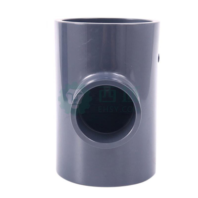 三佑塑业 UPVC异径三通接头 耐酸碱腐蚀，UPVC，DN80-DN40/φ90-50，DN80转DN40/6858 售卖规格：1个【多少钱 规格参数 图片 采购】-西域
