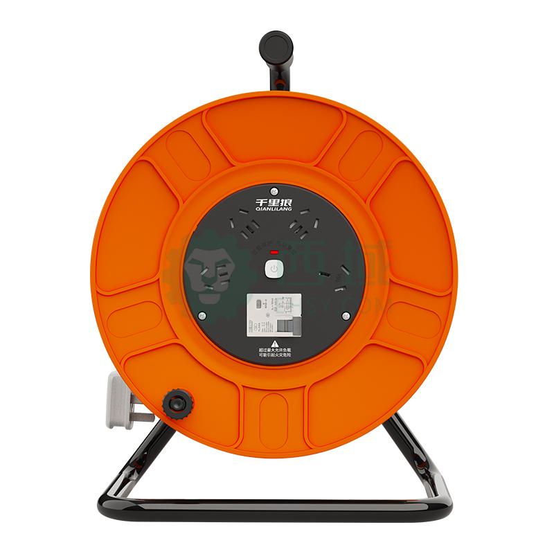 千里狼 电缆盘，WF930W103 303系列 YZW-3*2.5 30米 3位五孔10A 桔色 220~250V 可替换公牛GN-804DL（30米） 售卖规格：1只【多少钱 规格参数 图片 ...