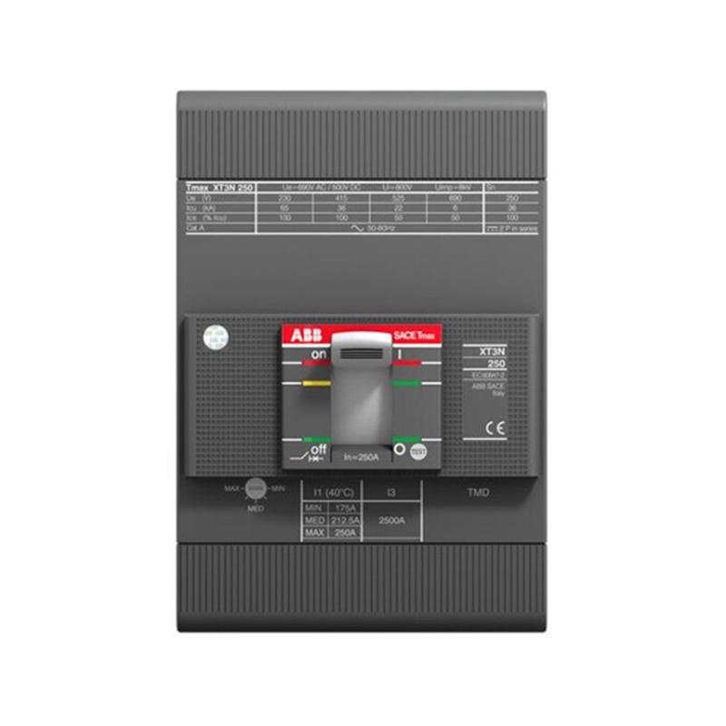 ABB Tmax XT1&3 配电保护用塑壳断路器，10152694 XT3N250 TMD200-2000 FF 3P 售卖规格：1只【多少 ...