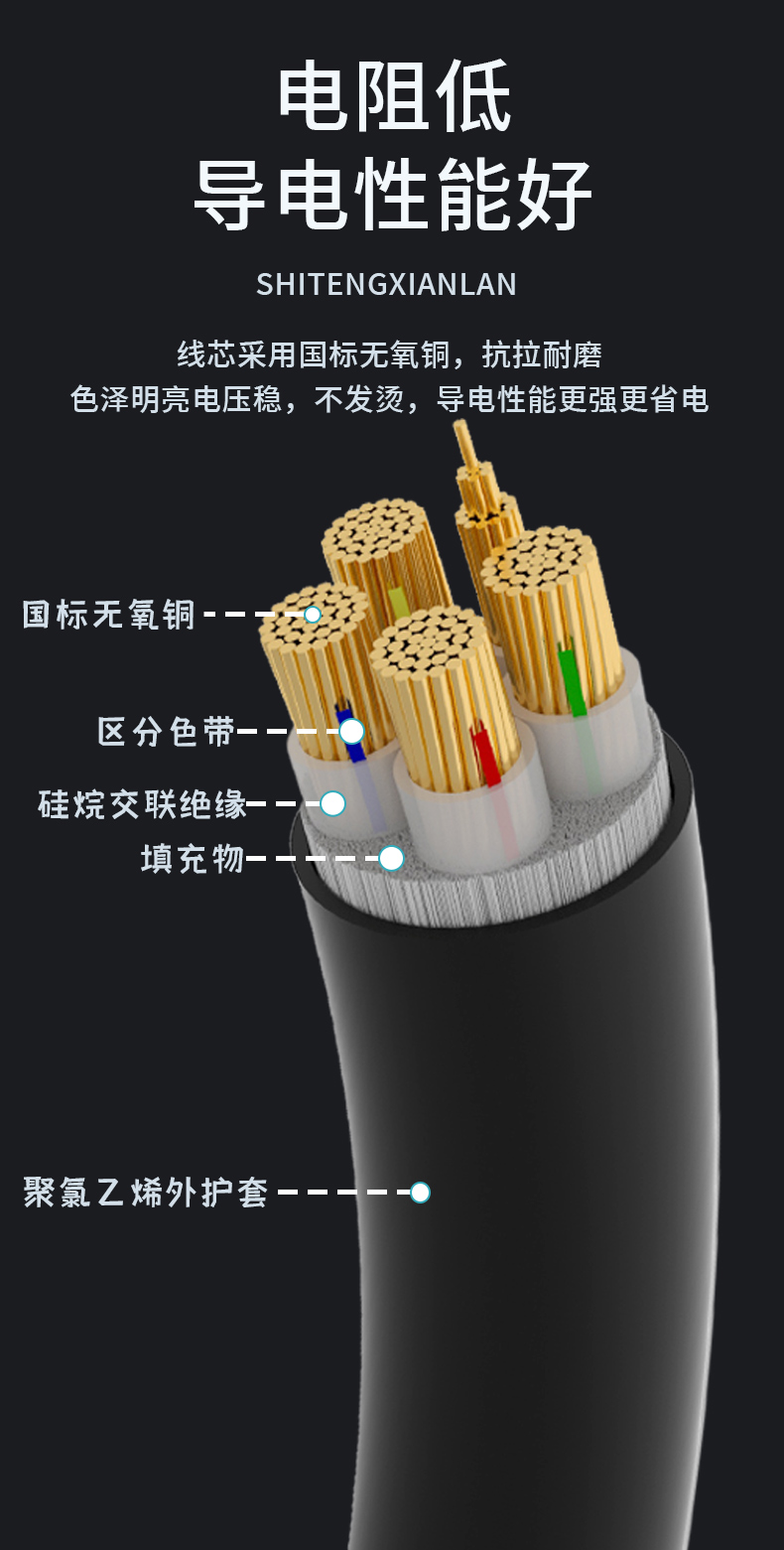 世腾 0.6/1kV铜芯交联聚乙烯绝缘聚氯乙烯护套阻燃A级电力电缆，ZA-YJV-0.6/1kV-1*300 售卖规格：1米【多少钱 规格参数 图片 采购】-西域