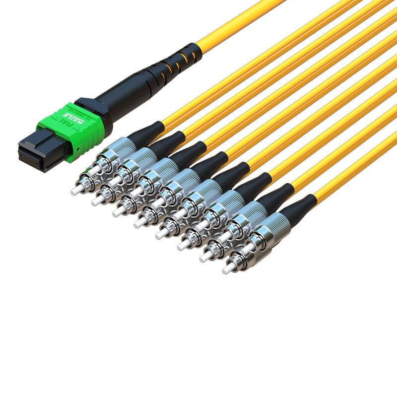 海乐 16芯单模MPO-FC跳线，MPO-S16-FC-10M OS2万兆单模400G模块用 MPO分支线 10米 售卖规格：1根【多少钱 ...